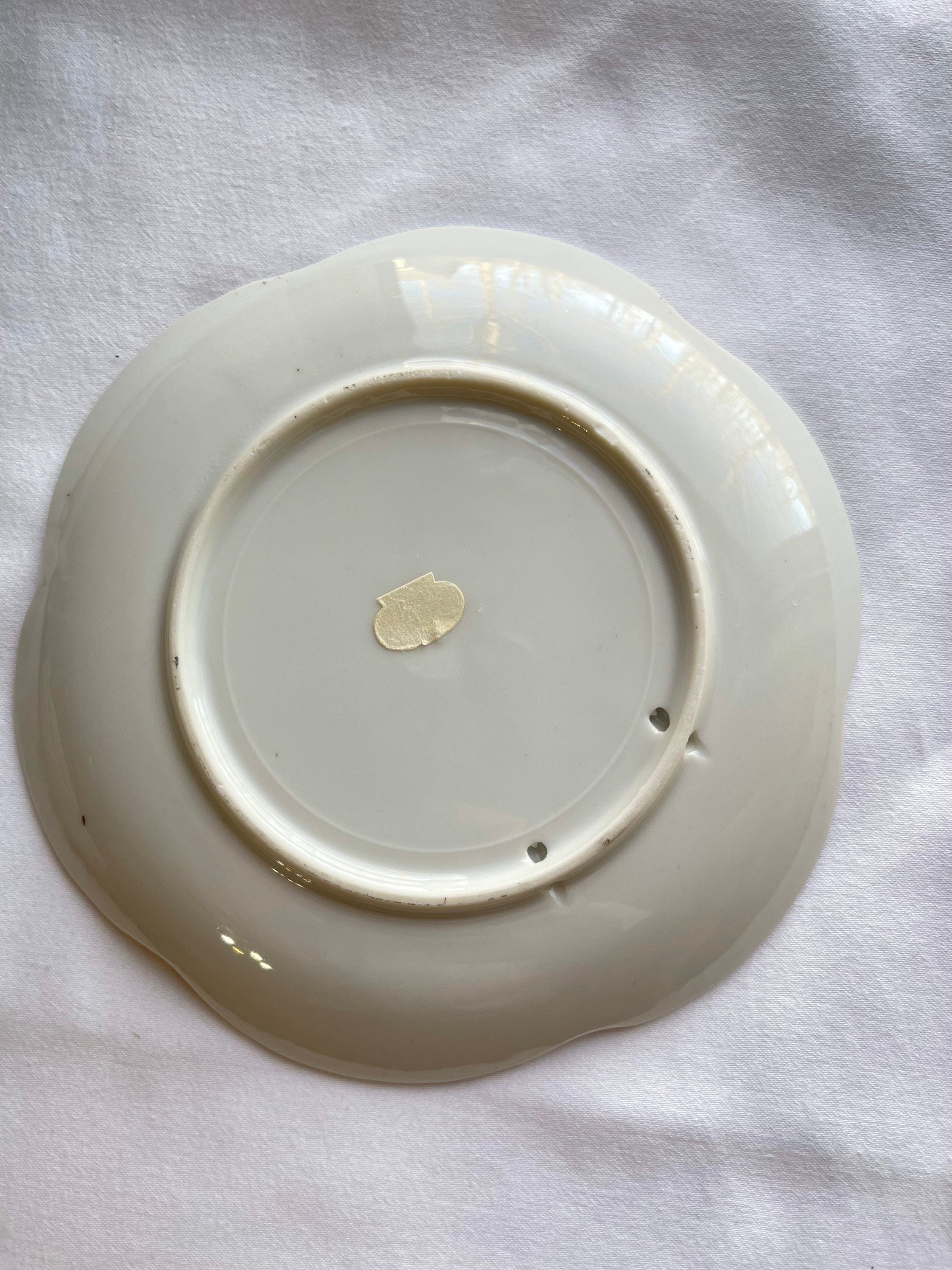 Vintage Set of 4 Lego Japan Decorative Porcelain Fruit Plates Scalloped ...