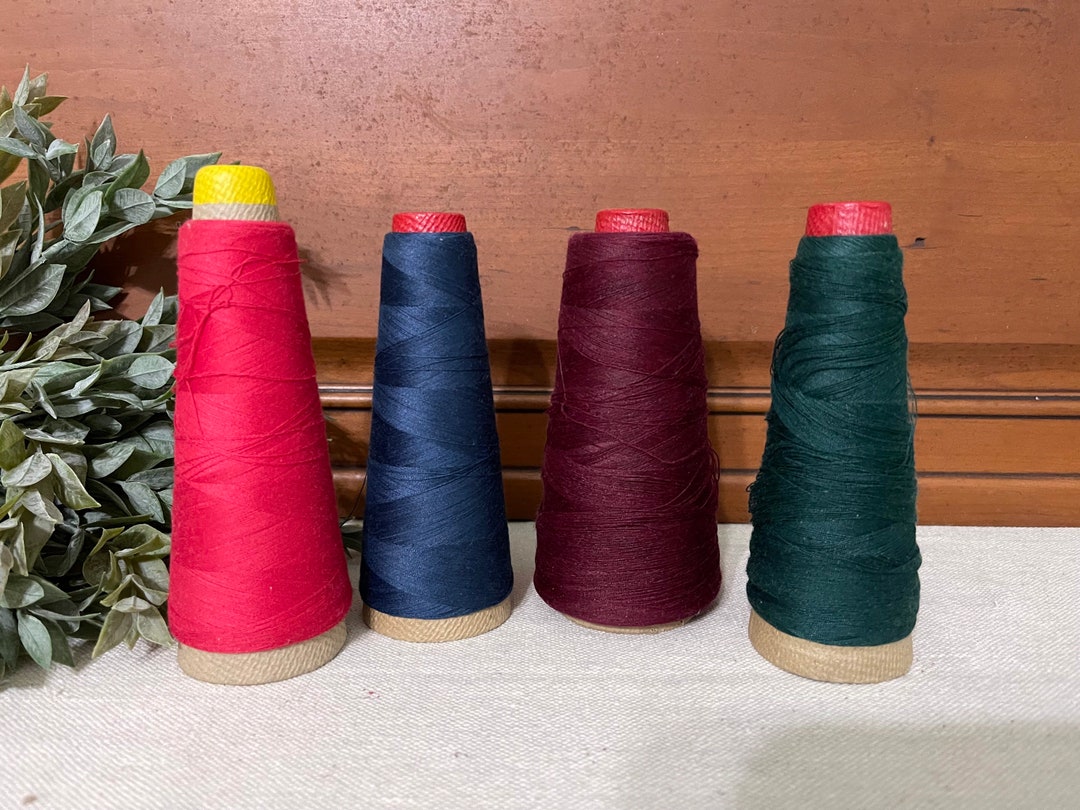 Vintage Industrial Thread Spools Cardboard Cones Set of 4 “dark ...