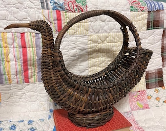 Wicker Goose Basket - Etsy
