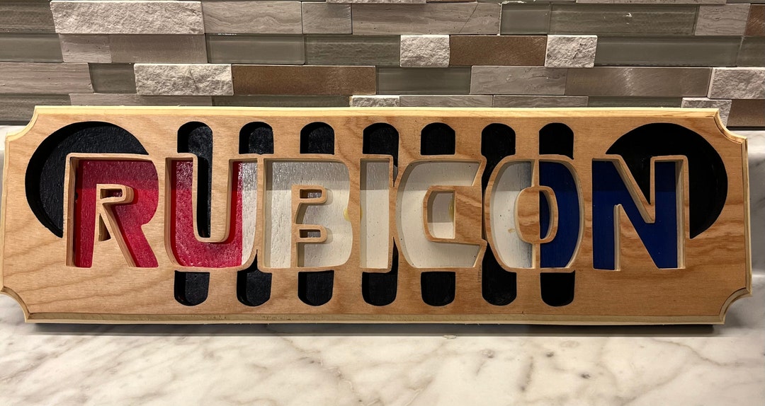 Rubicon Jeep Wood Sign - Etsy