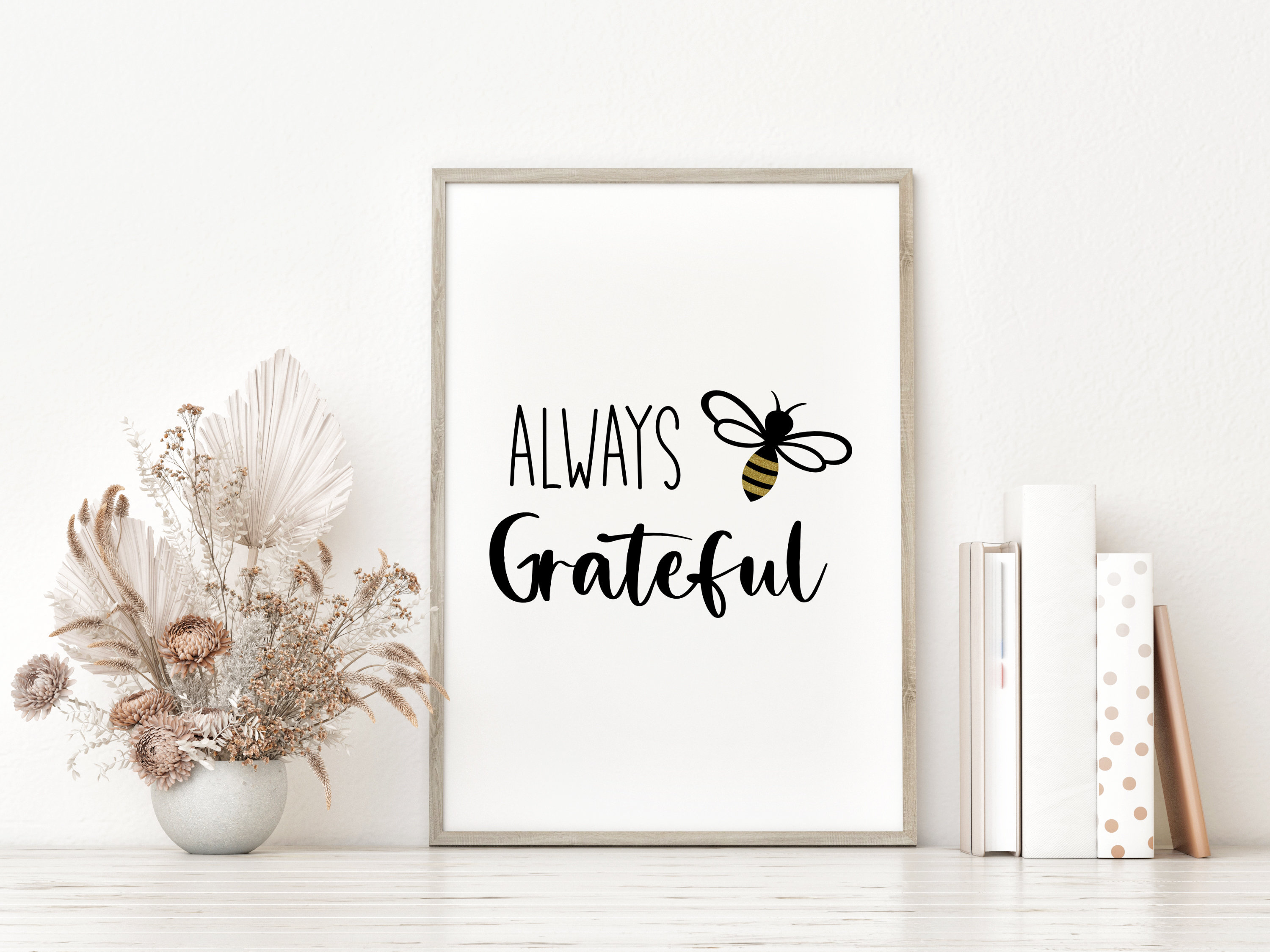 Bee Grateful SVG, Motivational Quote, Home Decor (digital File) - Etsy