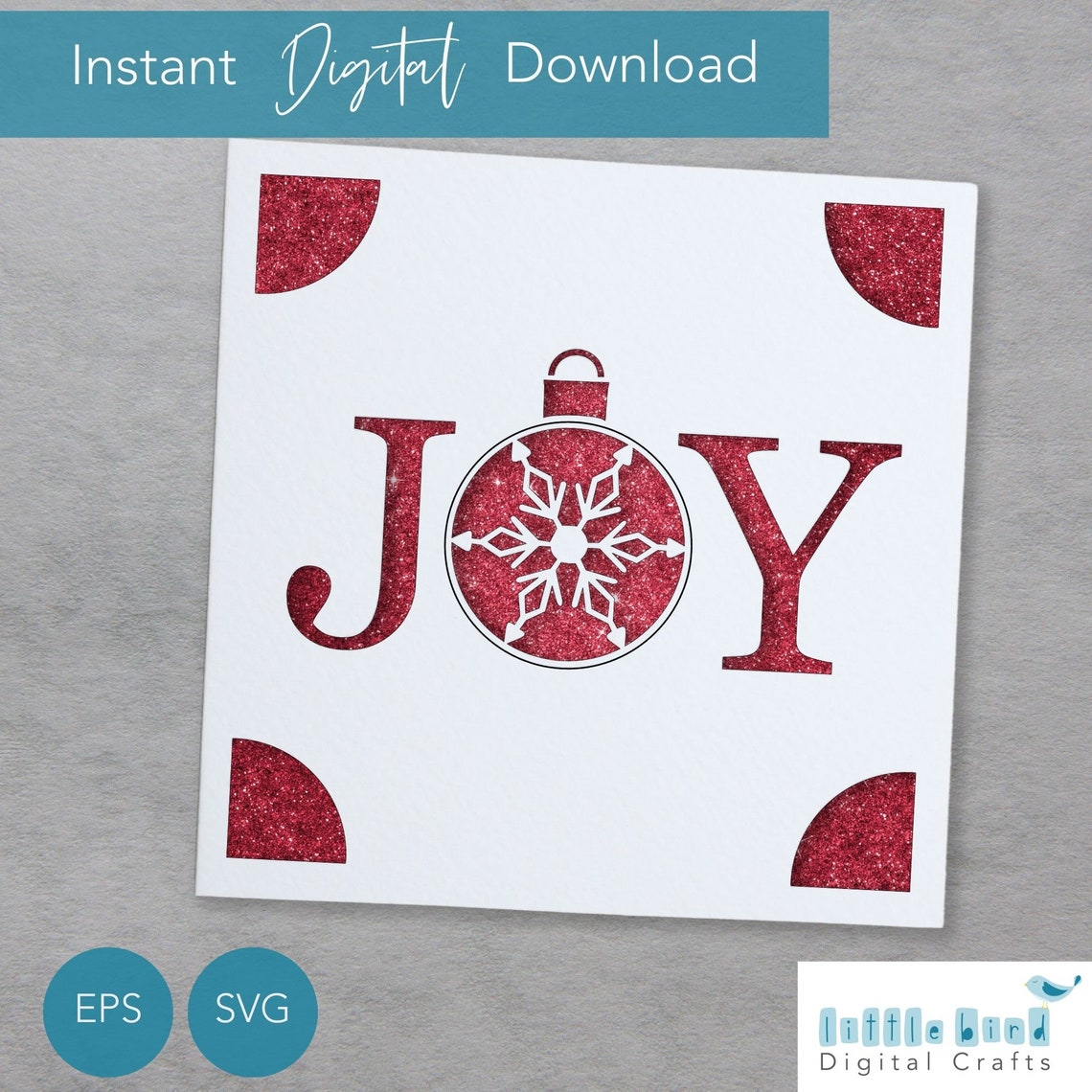 Christmas Bauble SVG Card, Christmas Ornament SVG, S40 Cricut Insert ...