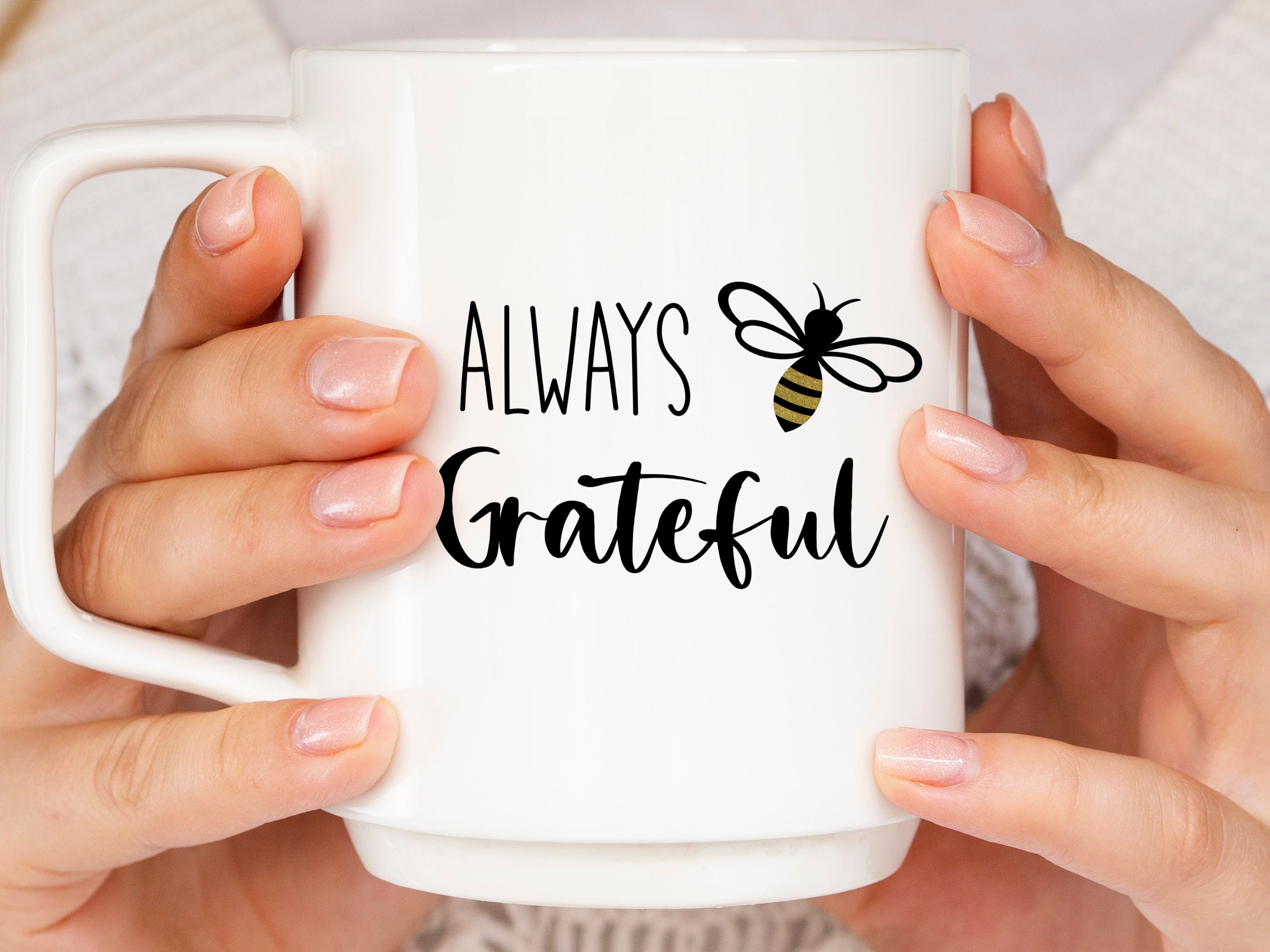 Bee Grateful SVG, Motivational Quote, Home Decor (digital File) - Etsy