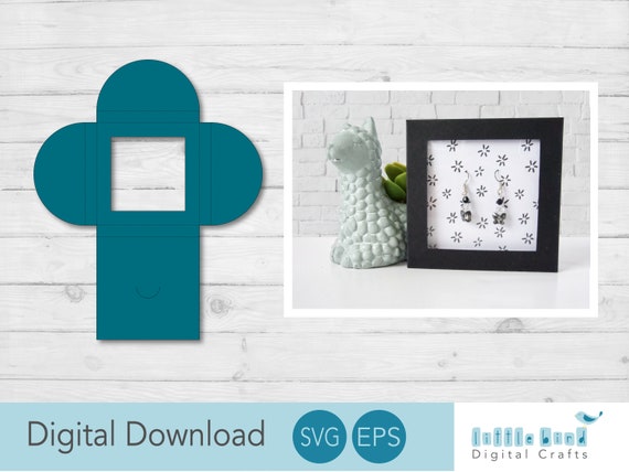 Square Window Box Template SVG. Jewellery Gift Box SVG | Etsy