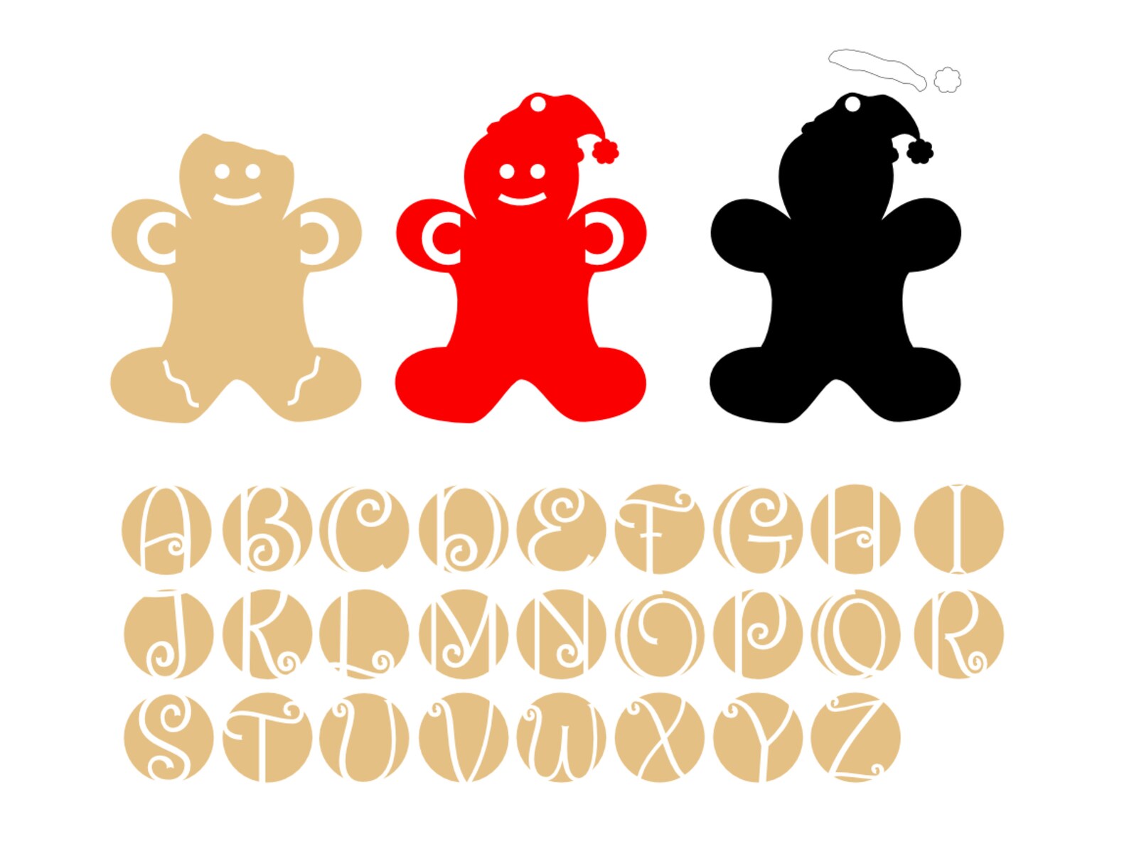 Gingerbread Man Money Holder SVG Christmas Money Holder - Etsy