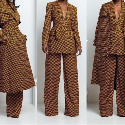 Ankara Pants Suit For Women African Print Two Piece For Etsy