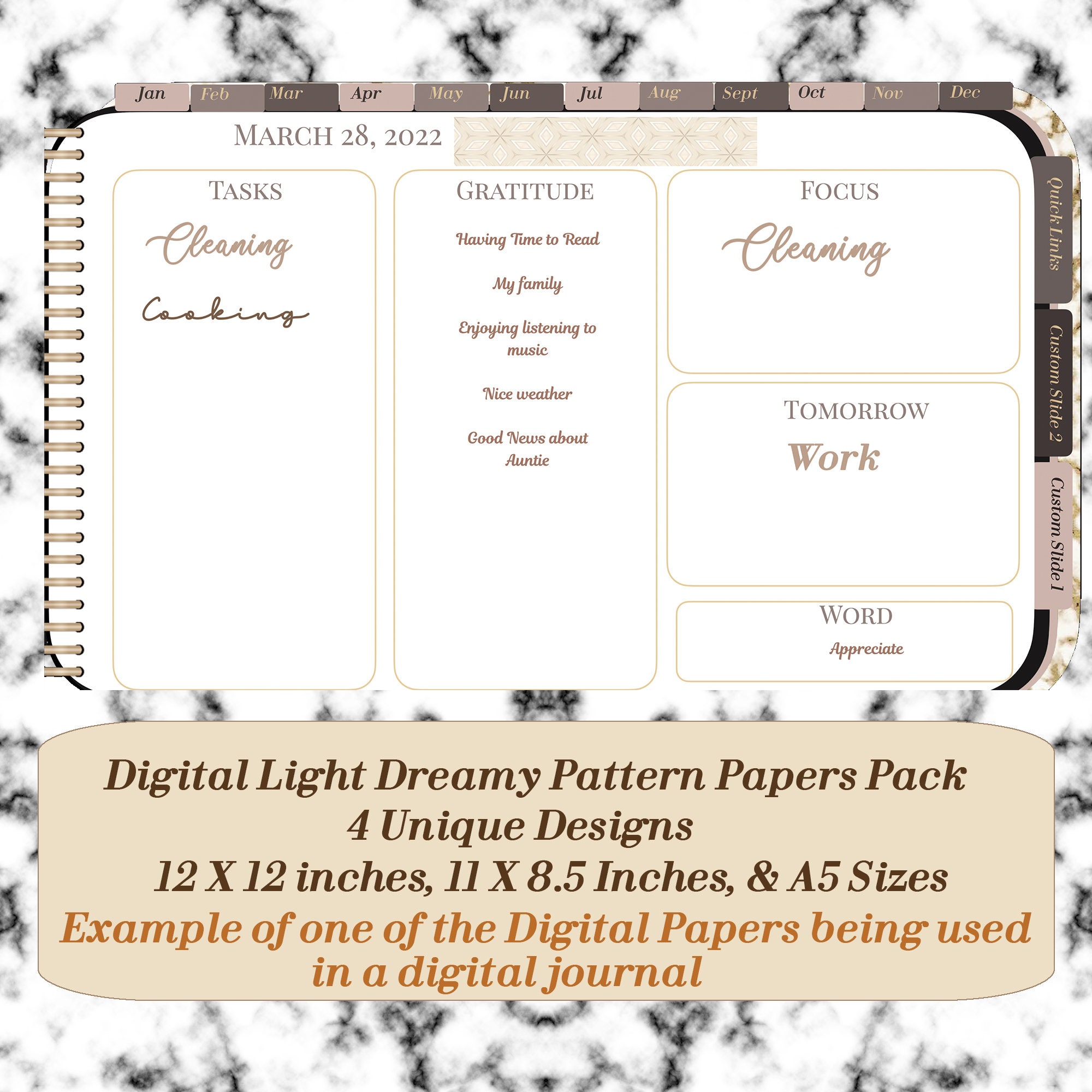 Digital Light Dreamy Patterns Papers Pack Instant Download - Etsy