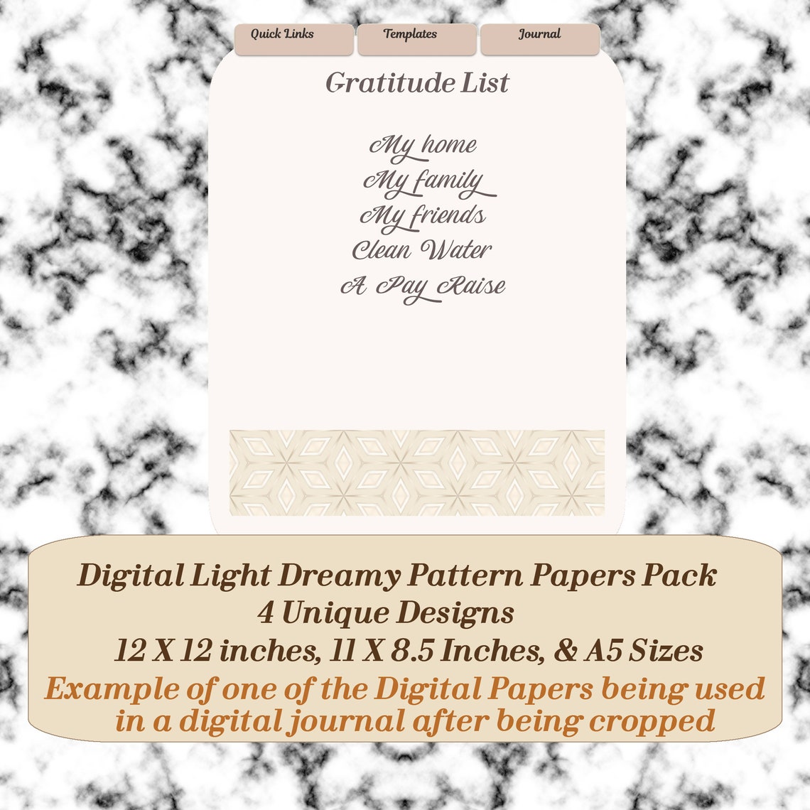 Digital Light Dreamy Patterns Papers Pack Instant Download - Etsy