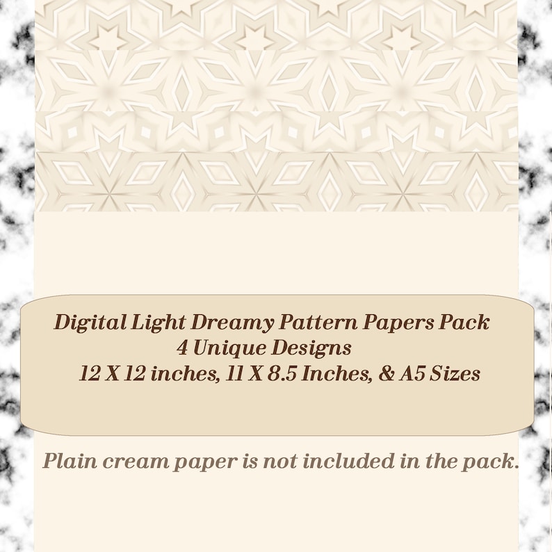 Digital Light Dreamy Patterns Papers Pack Instant Download - Etsy