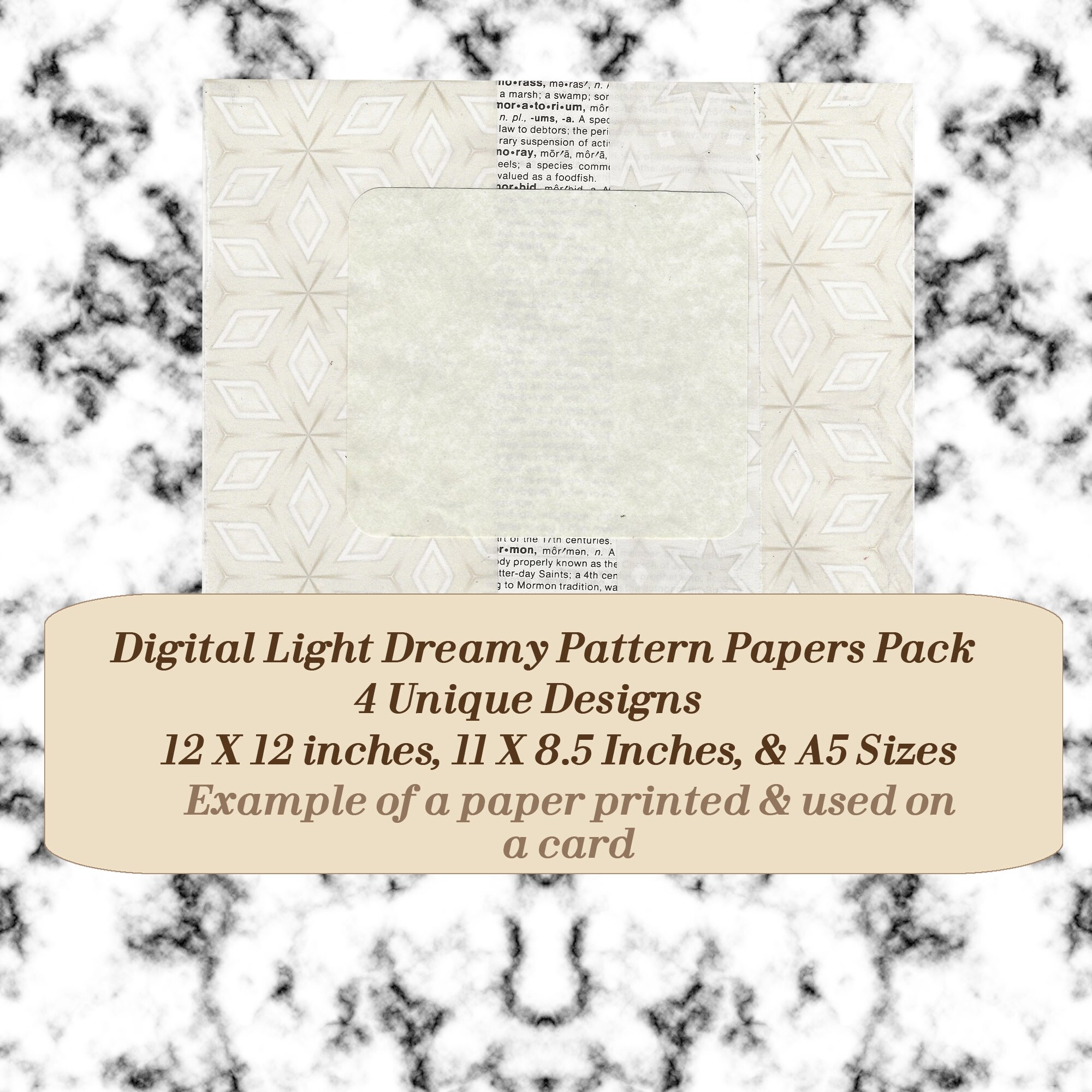 Digital Light Dreamy Patterns Papers Pack Instant Download - Etsy