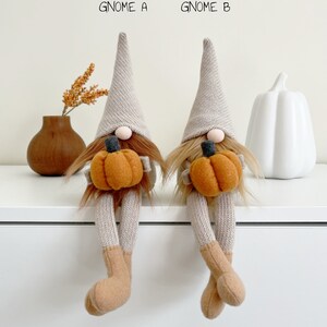Autumn,fall Gnome With Pumpkin Fall Home Decor - Etsy