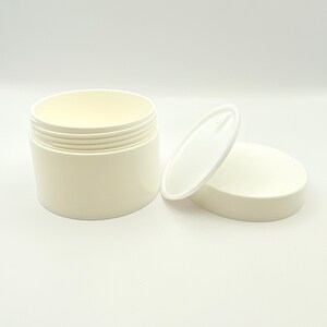4oz Empty White Jar , Cosmetic Container With Lid - Etsy