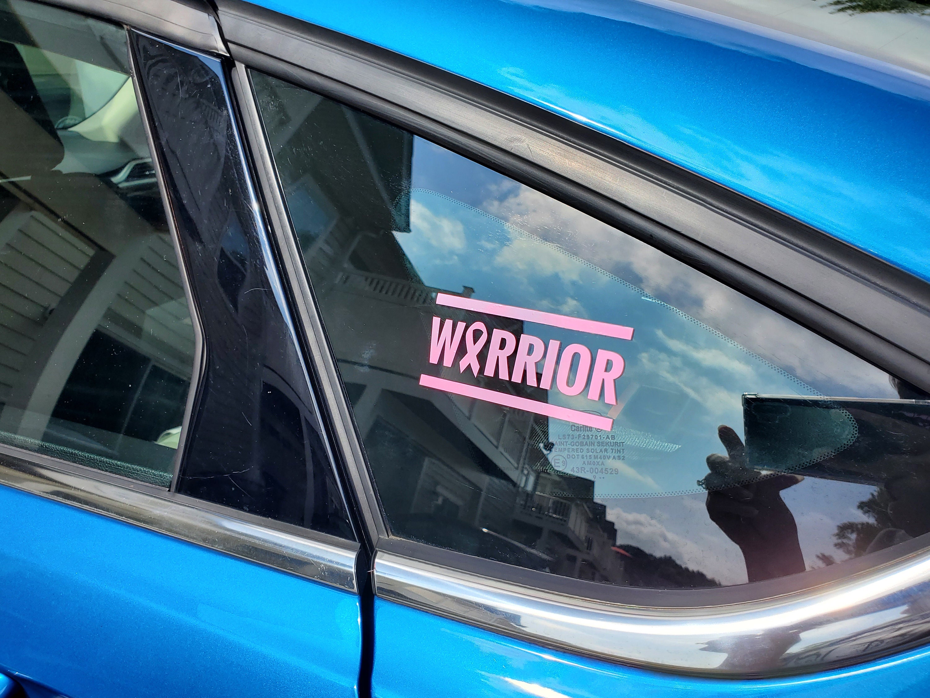 Window Decal Breast Cancer Awareness Warrior October - Etsy