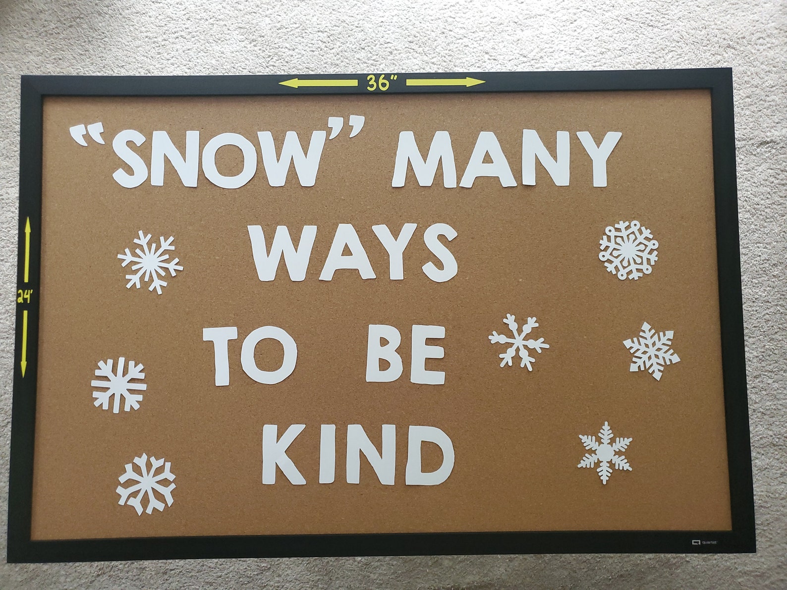 Classroom Pre-made Bulletin Board Letters snow - Etsy