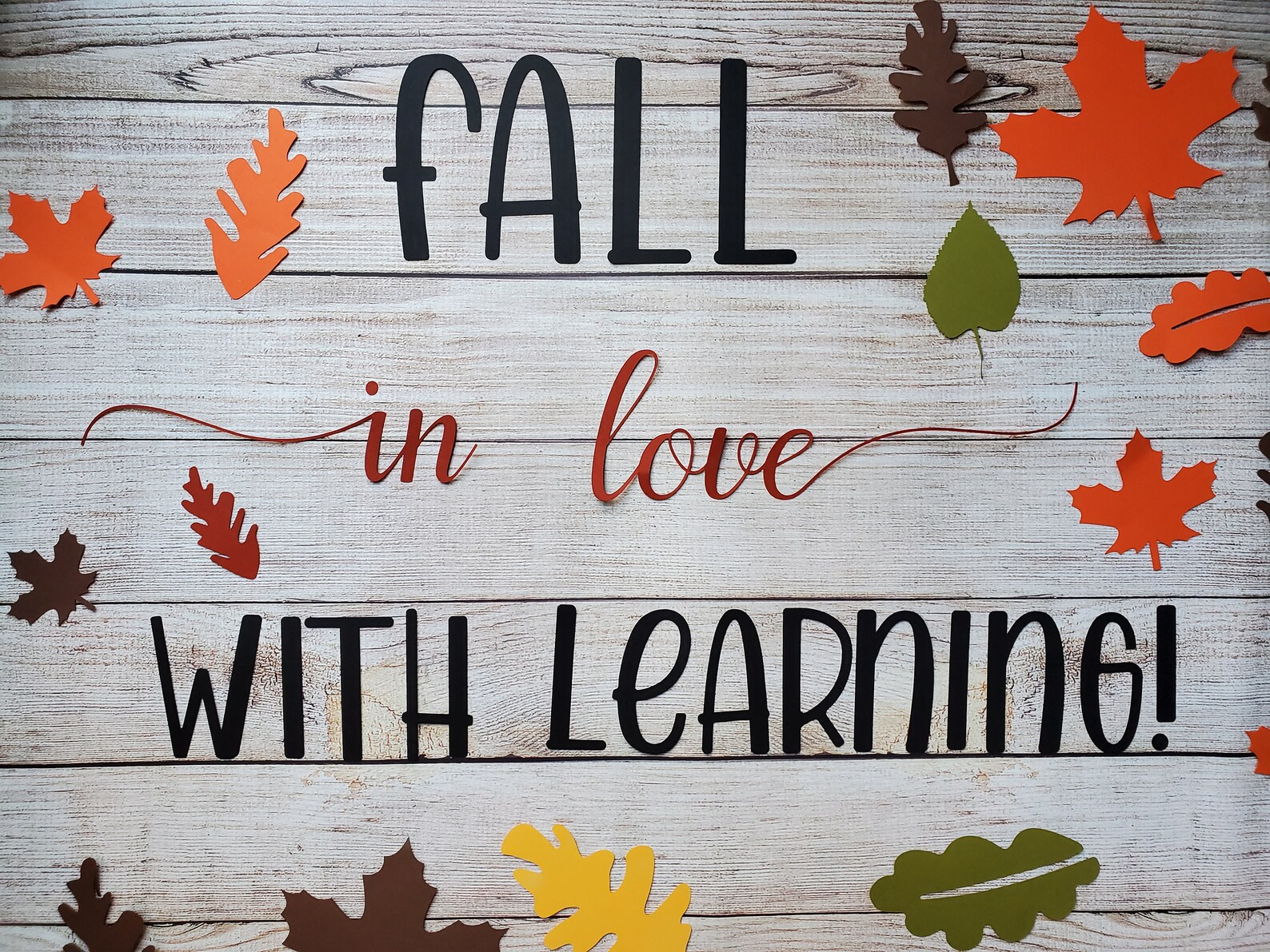 Classroom Pre-made Bulletin Board Letters FALL in Love - Etsy