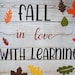 Classroom - Pre-made Bulletin Board Letters - FALL in Love With ...