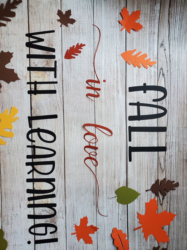 Classroom Pre-made Bulletin Board Letters FALL in Love | Etsy