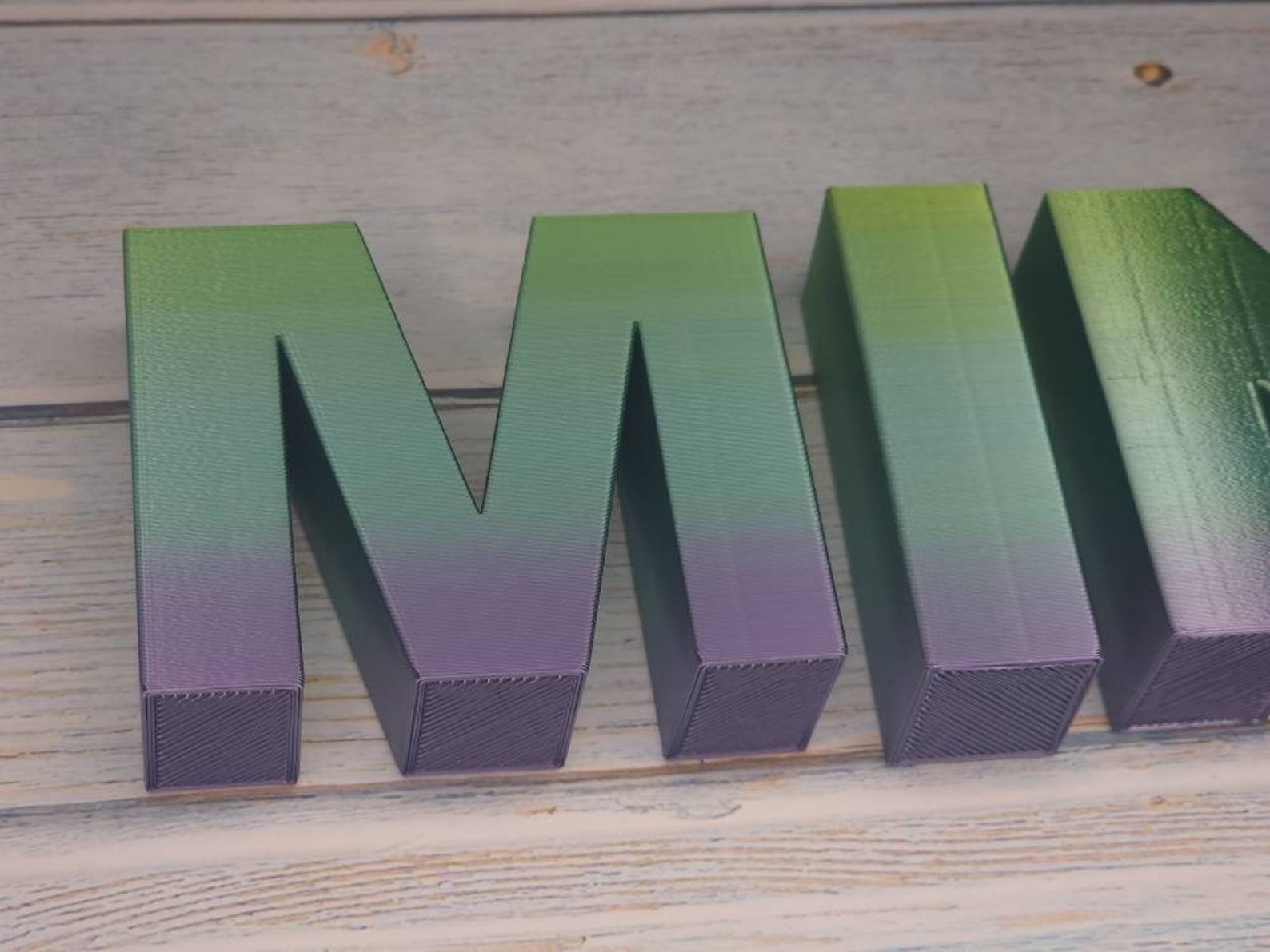 4 3D Printed Letters to Personalize Children's - Etsy