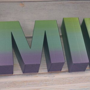 3" - 3D Printed Letters to Personalize Children's Rooms Nursery ...