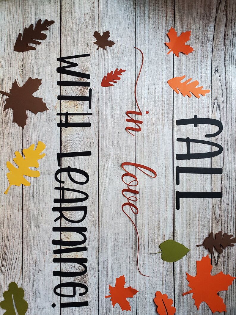 Classroom Pre-made Bulletin Board Letters FALL in Love | Etsy