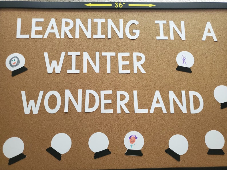 Classroom Pre-made Bulletin Board Letters Learning in a - Etsy