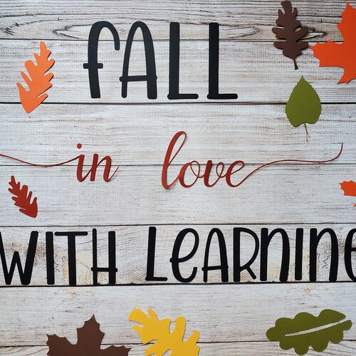 Classroom Pre-made Bulletin Board Letters FALL in Love - Etsy