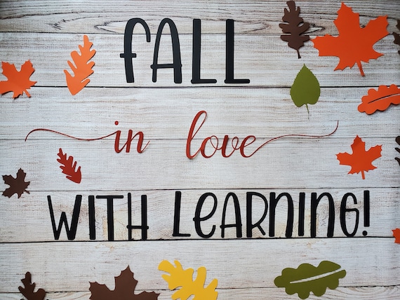 Classroom Pre-made Bulletin Board Letters FALL in Love | Etsy