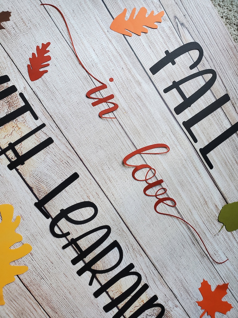 Classroom Pre-made Bulletin Board Letters FALL in Love | Etsy