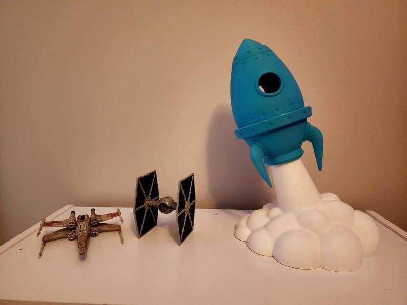 3D Printed Rocket Storage Desk Accessory for Kid's Room - Etsy
