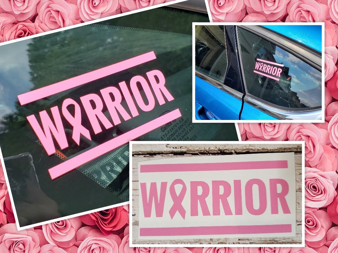 Window Decal Breast Cancer Awareness Warrior October | Etsy