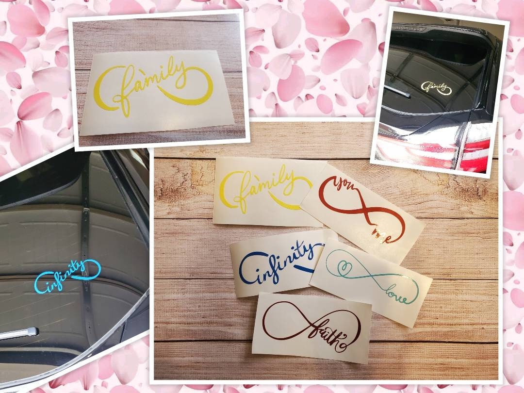Infinity Love Vinyl Decal - Car, Laptop, Phone Sticker (5 Inch) - Etsy