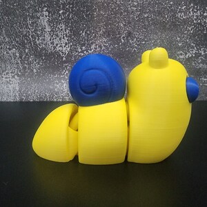 3D Printed Articulated Snail - Slow Fidget Creature for Children ...