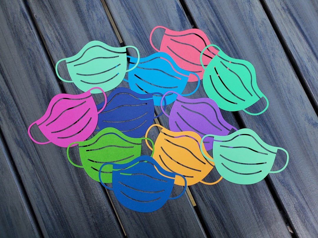 Cardstock Masks to Decorate Doors and Windows - Paper Masks Made Out of ...