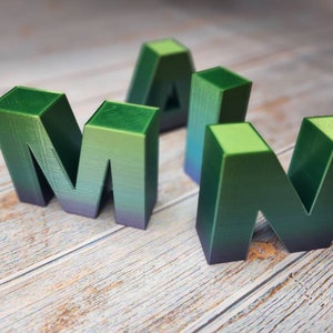 4" - 3D Printed Letters to Personalize Children's Rooms Nursery ...