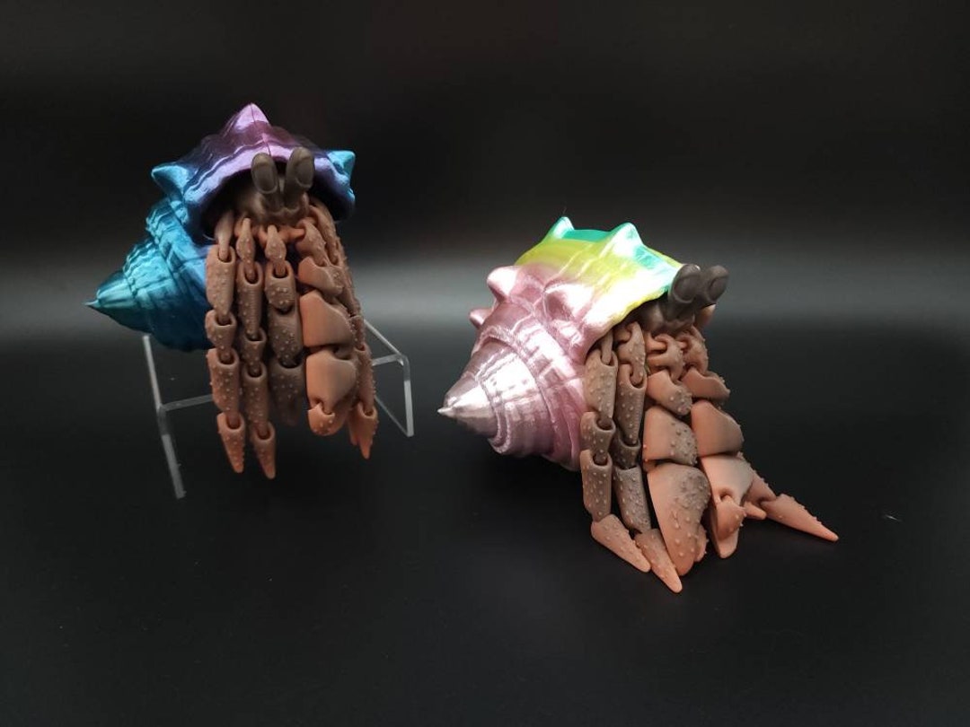 3D Printed Hermit Crab and Conch Shell Present Authorized - Etsy