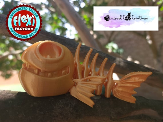 3D Flexi Factory Fish With Moving Parts Fidget Toy Desk - Etsy