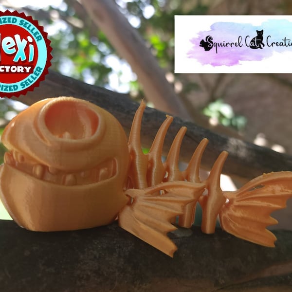 3d Printed Moving Fish - Etsy