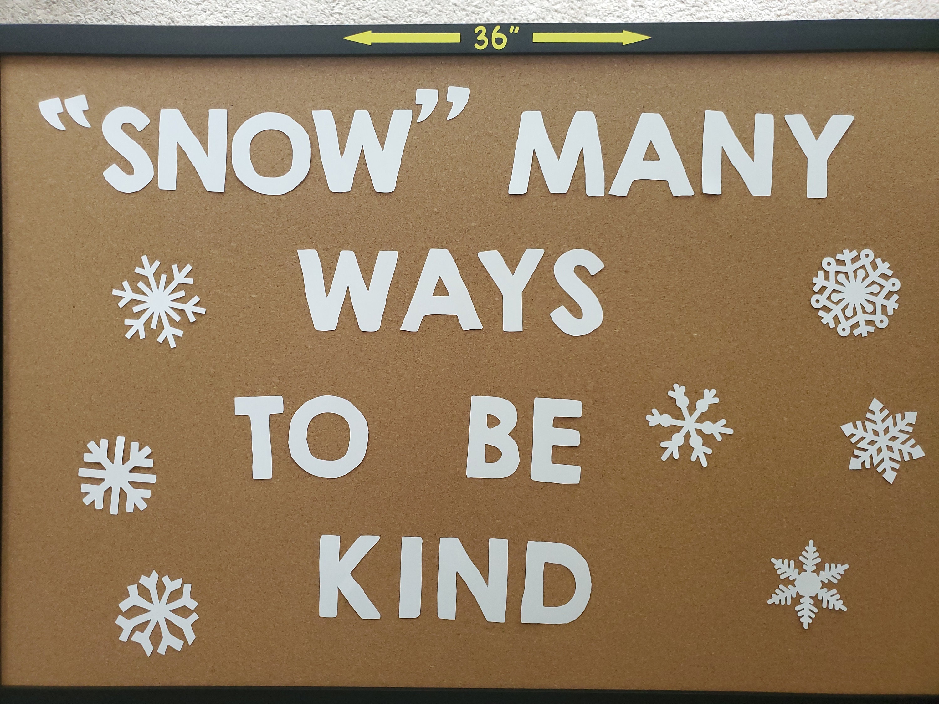 Classroom Pre-made Bulletin Board Letters snow - Etsy
