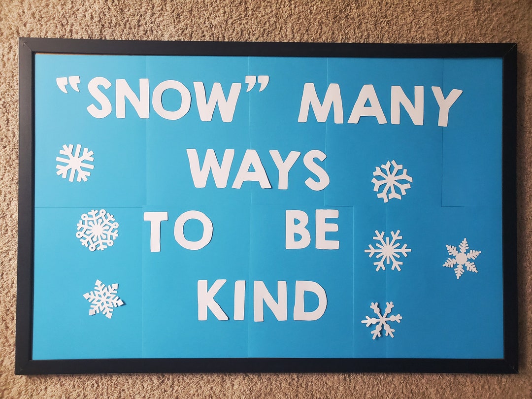 Classroom - Pre-made Bulletin Board Letters - "snow" Many Ways to Be ...