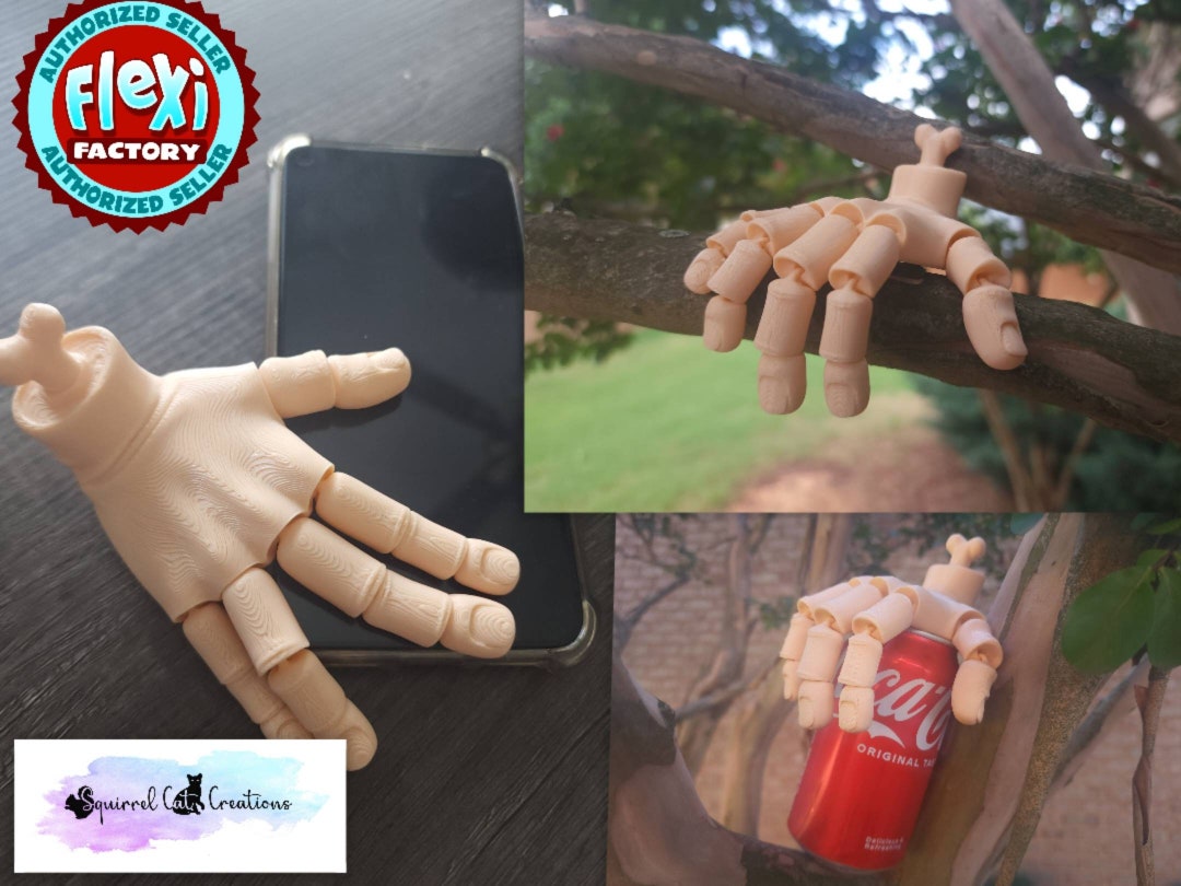 3D Flexi Factory Hand With Moving Parts Fidget Toy - Desk - Gift ...