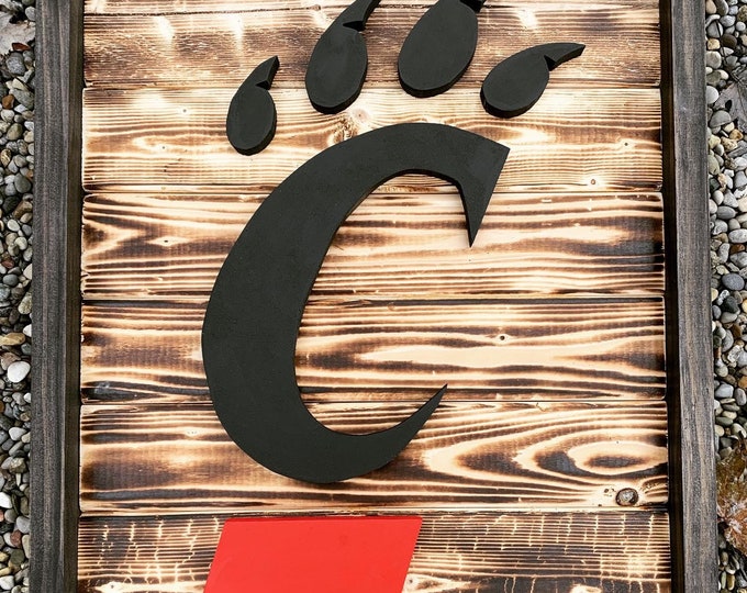 University of Cincinnati (c-paw) Wall Sign - Etsy
