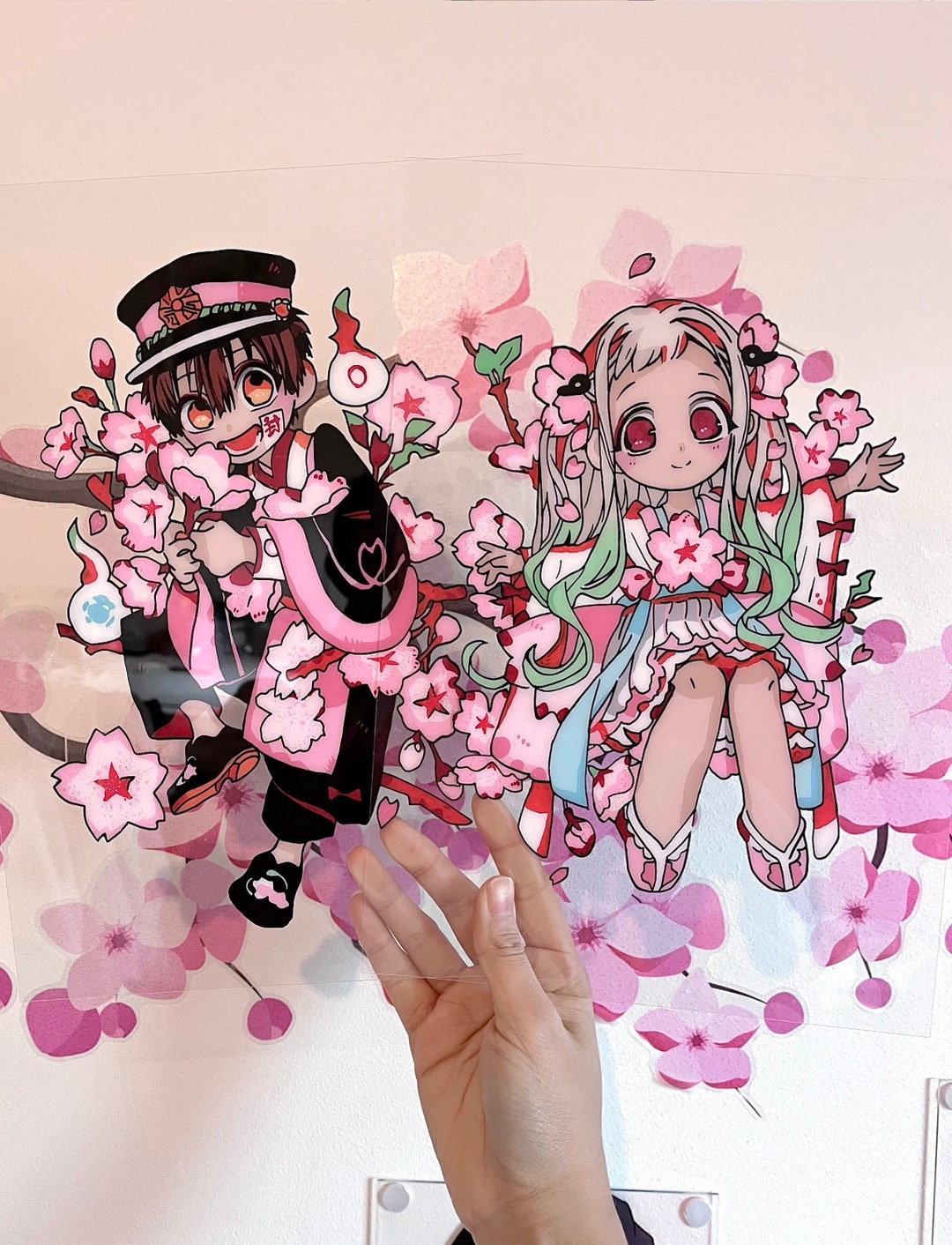 Hanako X Nene Glasspainting, Toilet Bund Hanako Kun, Hand-painted ...
