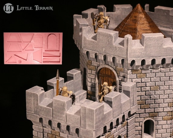 Octagon Tower Mould Floor Roof Door Dwarven Forge | Etsy