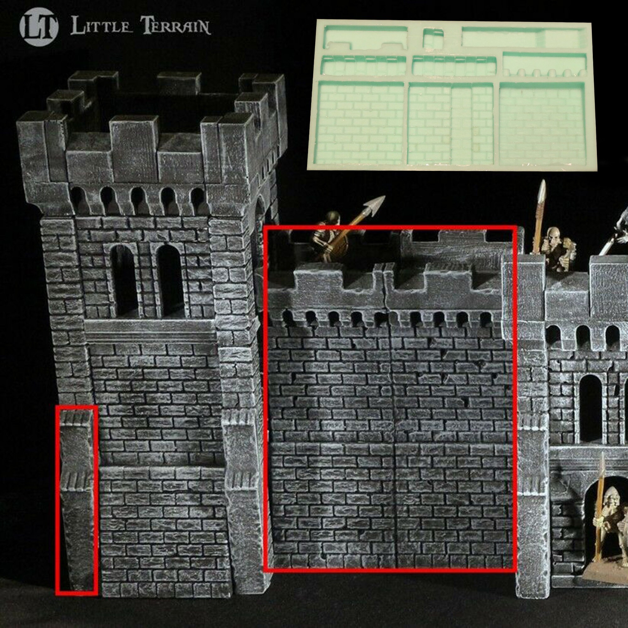 Modular Castle Walls - Gaming Boards - Dwarvenforge - Hirst Arts - D&D ...