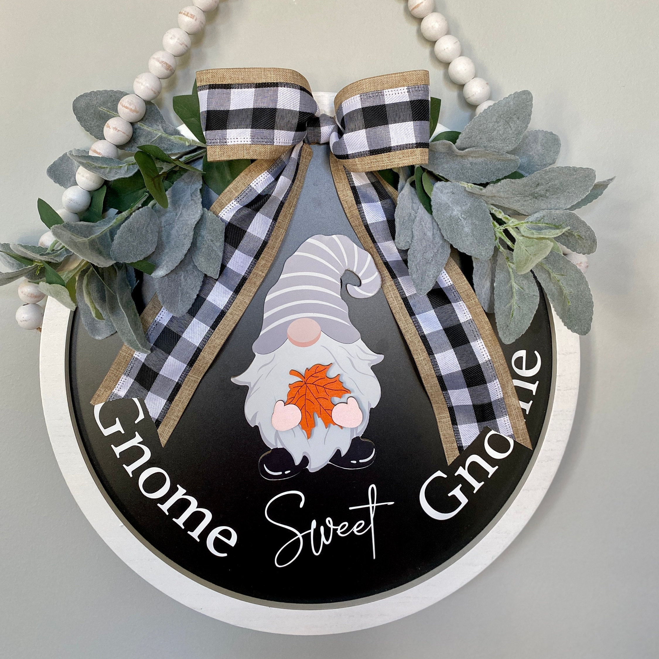 Year Round Gnome Sweet Gnome Sign, Farmhouse Sign, Indoor Decor ...
