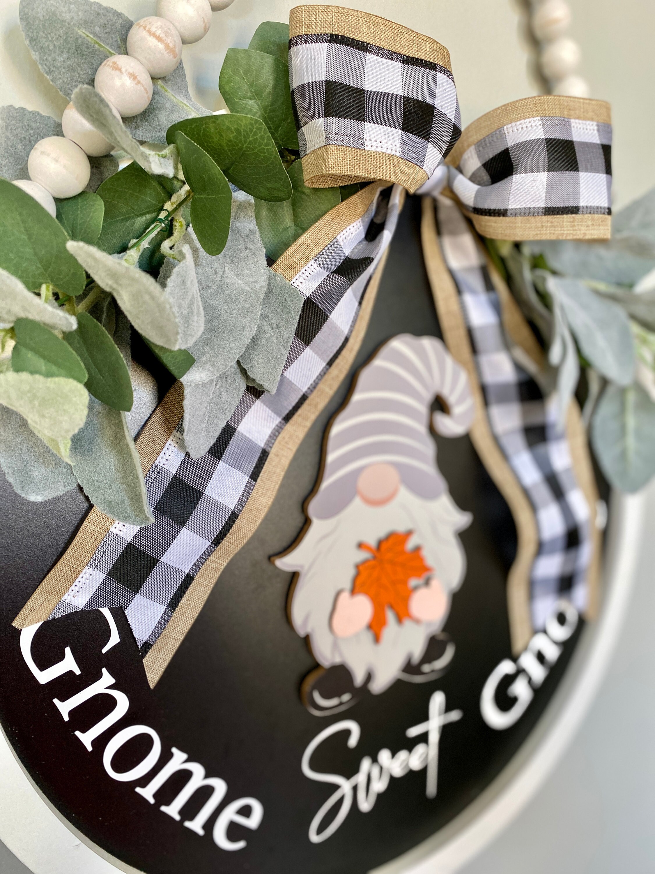 Year Round Gnome Sweet Gnome Sign, Farmhouse Sign, Indoor Decor ...