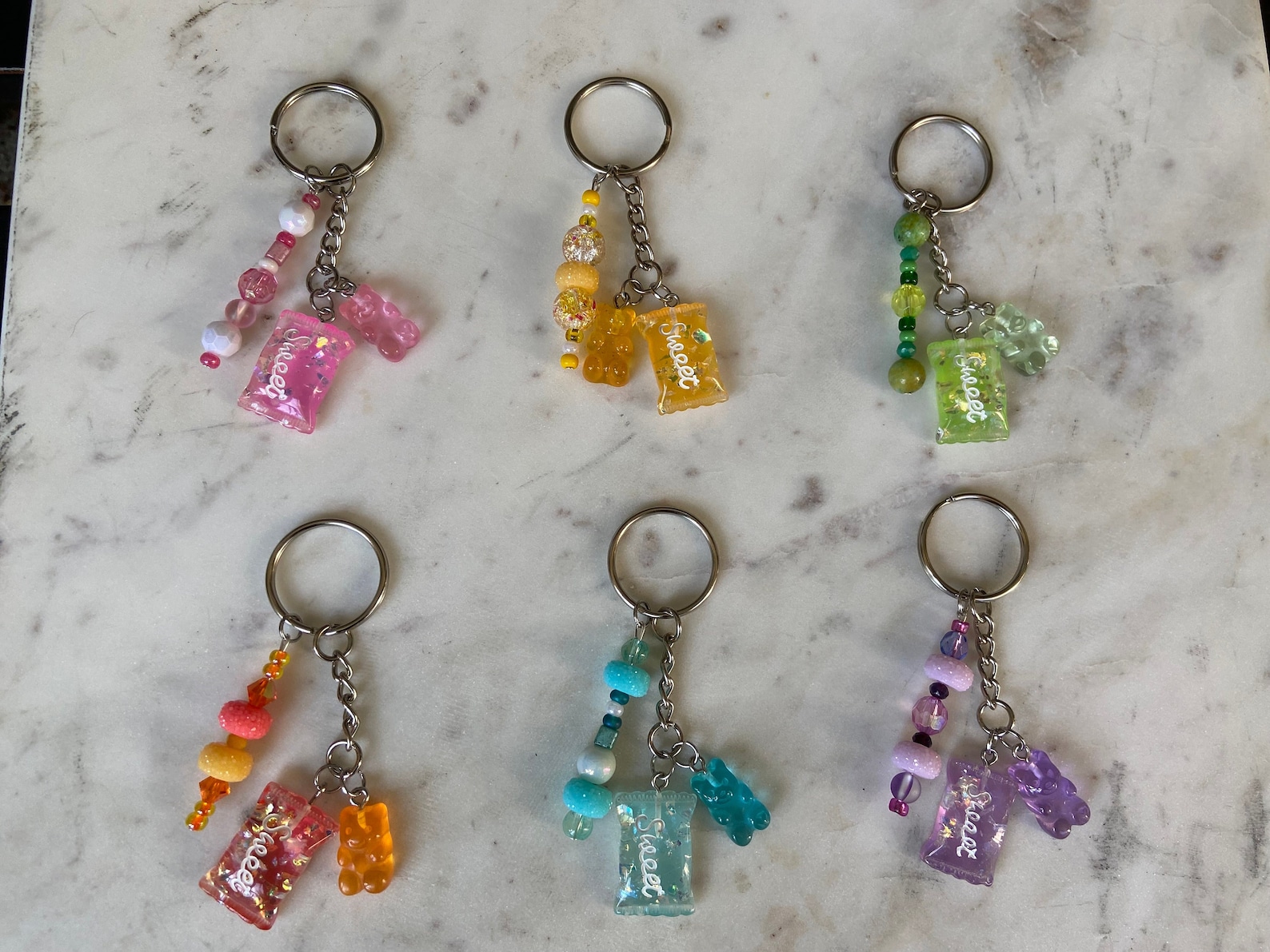 Colorful Candy Aesthetic Keychains - Etsy