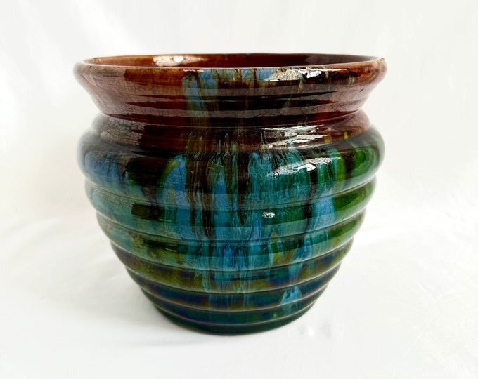 Vintage Mccoy Large Beehive Jardiniere - Etsy