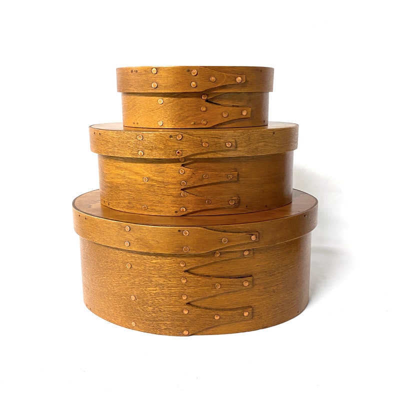 Vintage Bentwood Boxes Set of Three Oval Shaker Boxes - Etsy