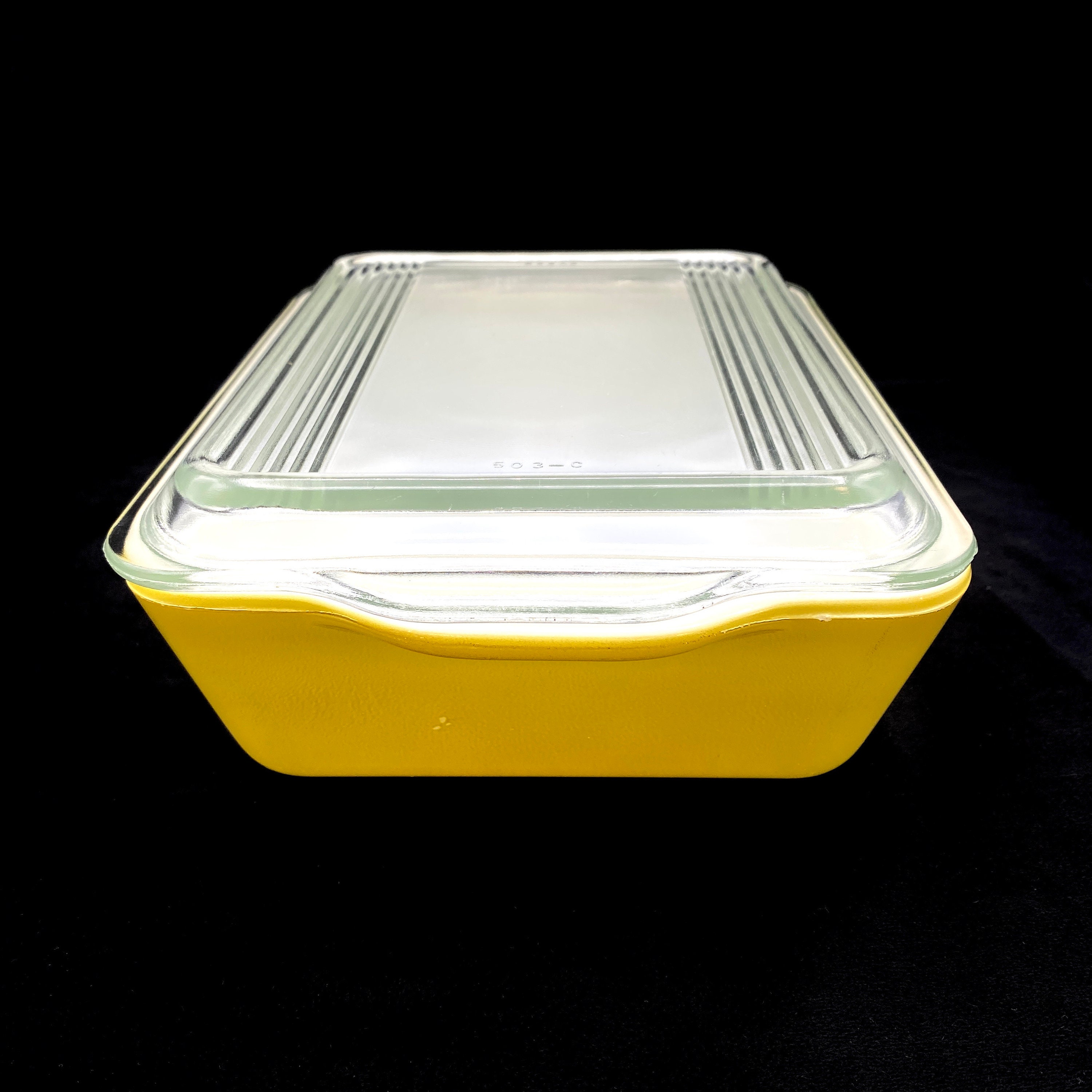 Pyrex Refrigerator Dish With Cover Yellow 1.5 Quart 503-B - Etsy